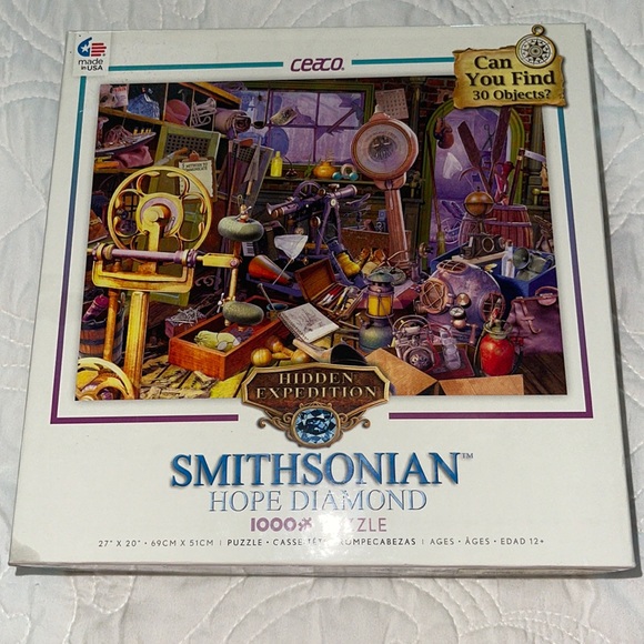 ceaco | Games | Ceaco Smithsonian Hope Diamond 00 Piece Puzzle | Poshmark